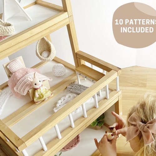 CROCHET PATTERN BUNDLE: Doll House Textiles Doll House - Etsy