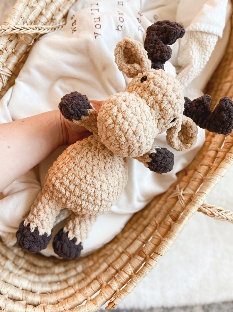 CROCHET PATTERN: Marley the Moose, Amigurumi Moose, Moose Crochet ...