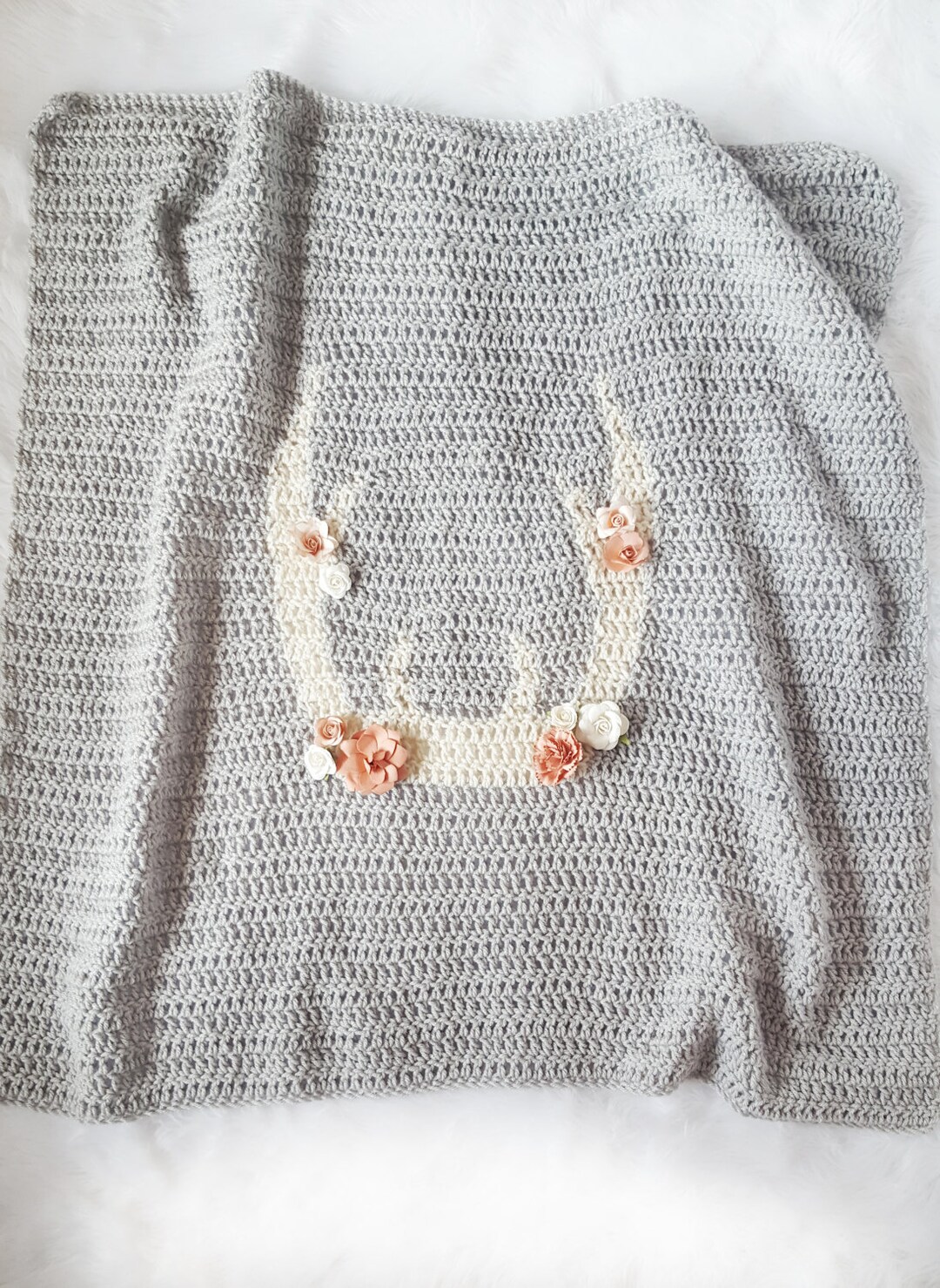 CROCHET PATTERN/ Antlers Crochet Blanket Pattern/ Antler Crochet ...