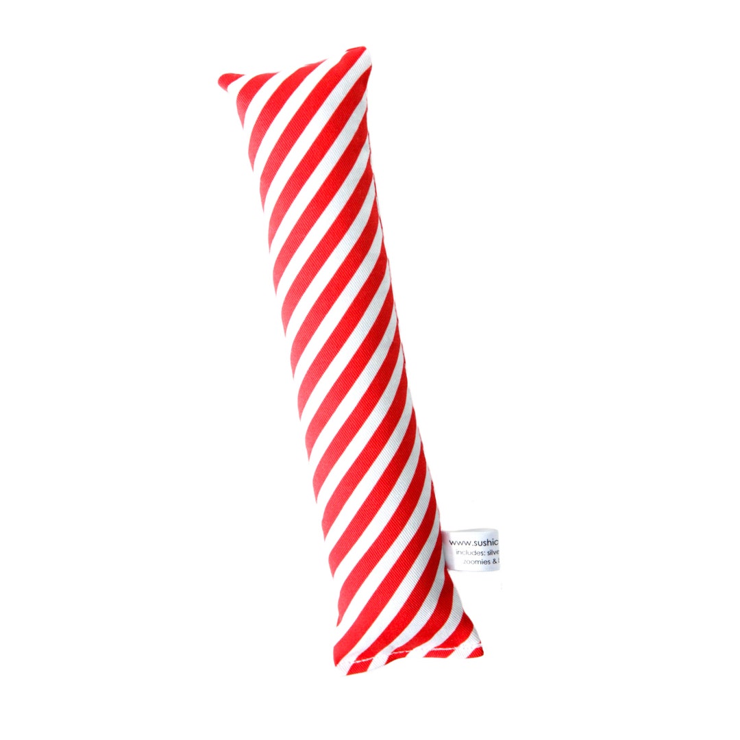 Christmas Holiday Kicker Toy- Candy Cane Stripe, Catnip Cat Toy ...