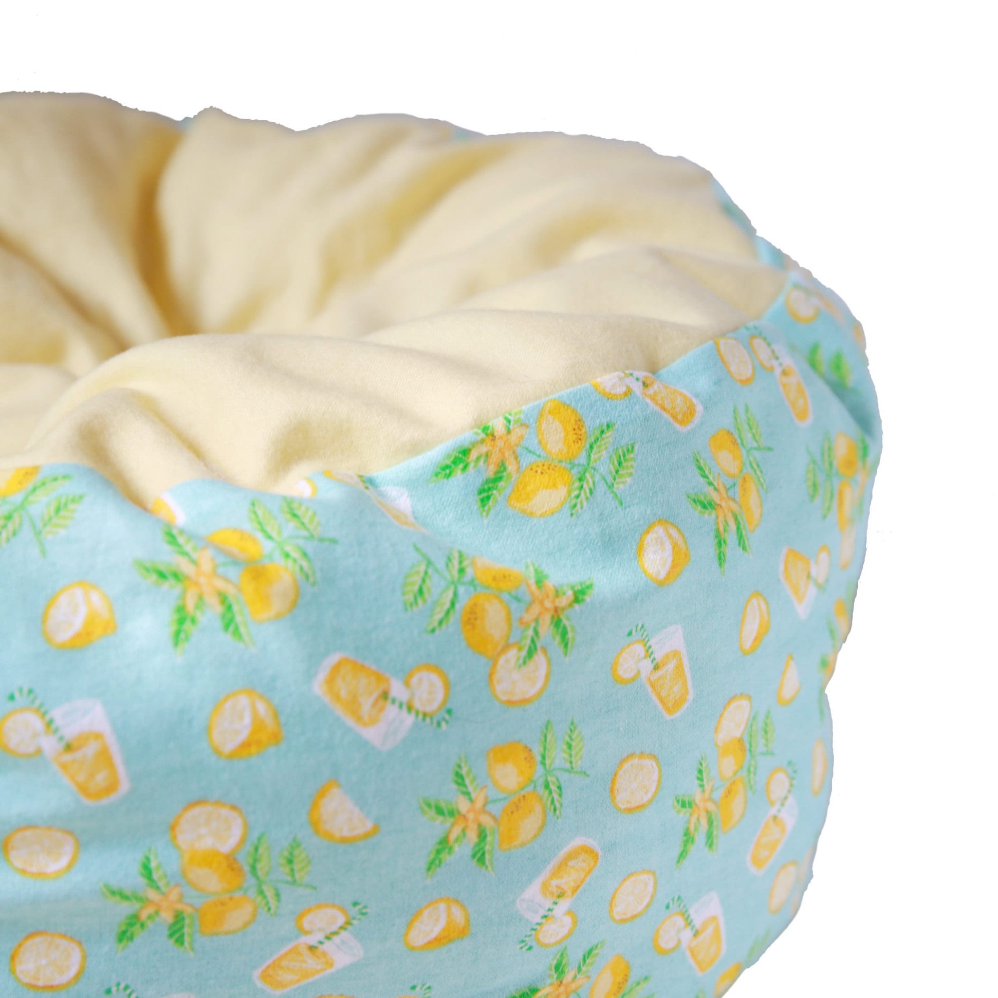 Flannel Cat Bed Lemon Cat Bed Flannel Bed Machine | Etsy