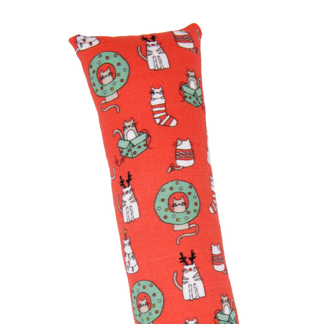 Catnip Kicker Toy Christmas Cat Toy, Red Cat Toy, Holiday Cat Toy, Silvervine Cat Toy - Etsy