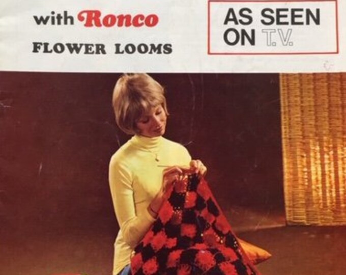 Vintage Ronco Handicraft Crochet Decorative Flowers With Ronco Flower ...