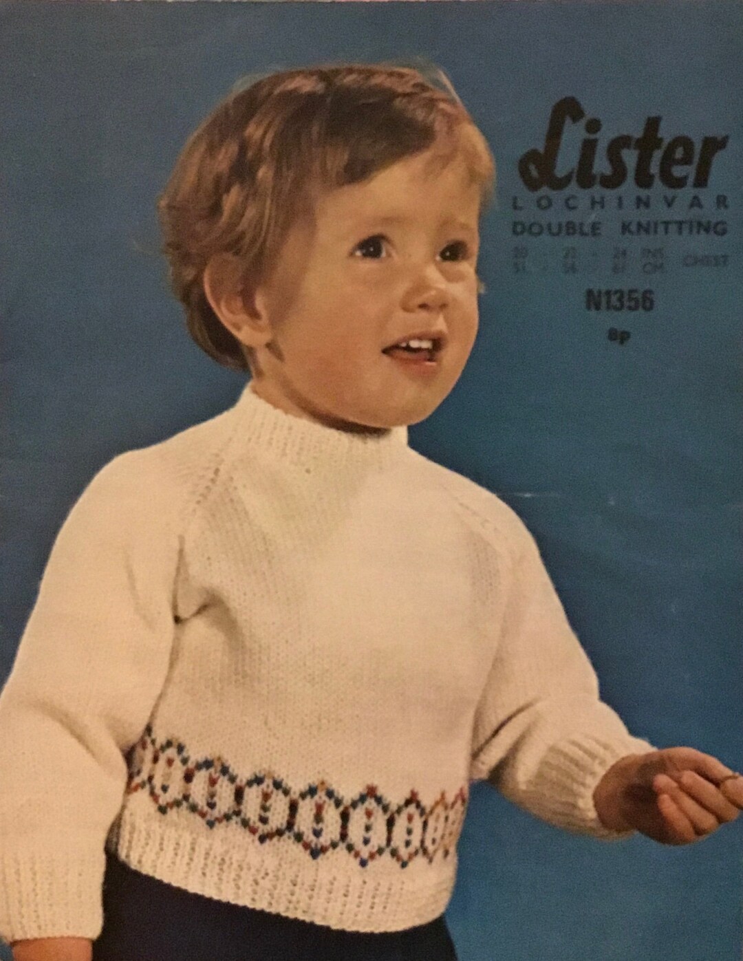 Lister Childs Sweater Knitting Pattern No. N1356 to Fit - Etsy