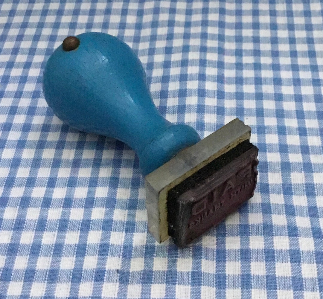 Vintage PAID WITH THANKS Stamp - Etsy