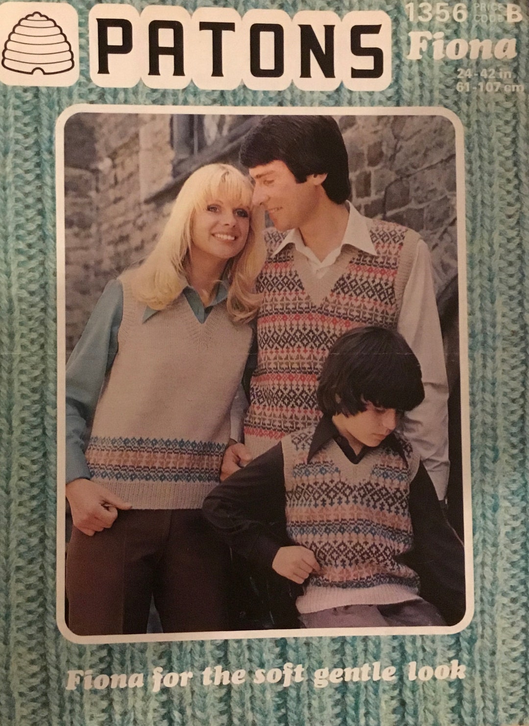 1976 Patons & Baldwins Fair Isle Look Family Slipovers - Etsy