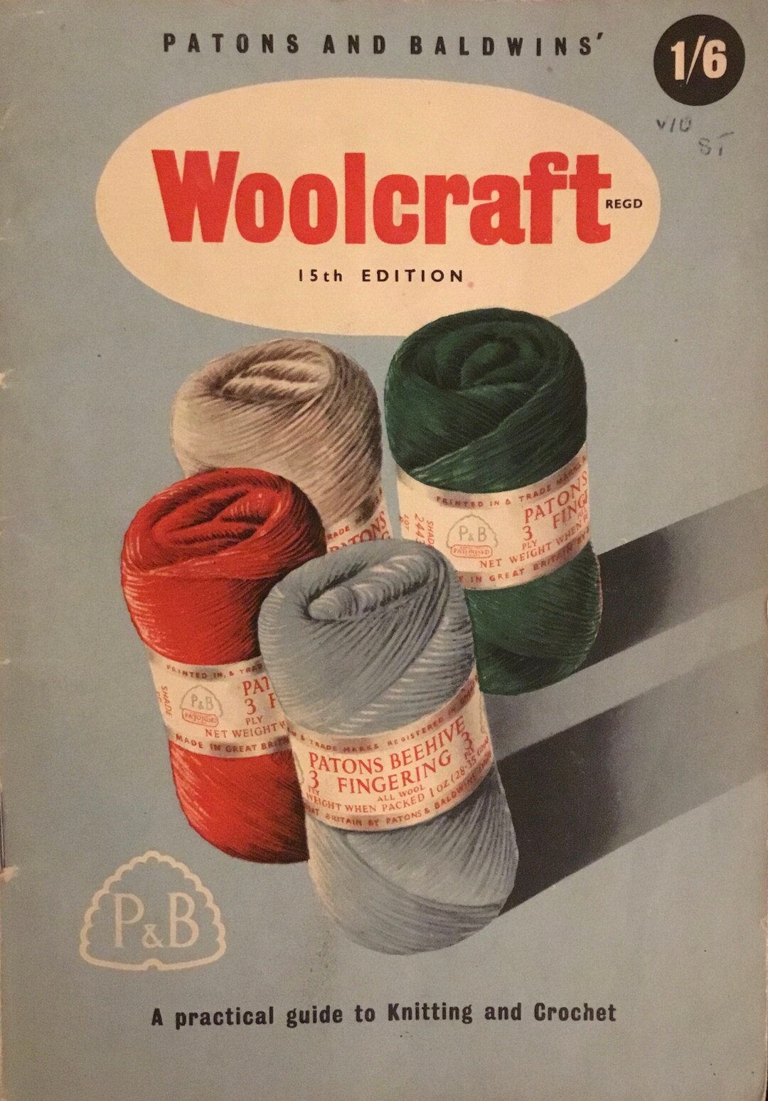Vintage Patons & Baldwins Woolcraft A Practical Guide to Knitting and ...