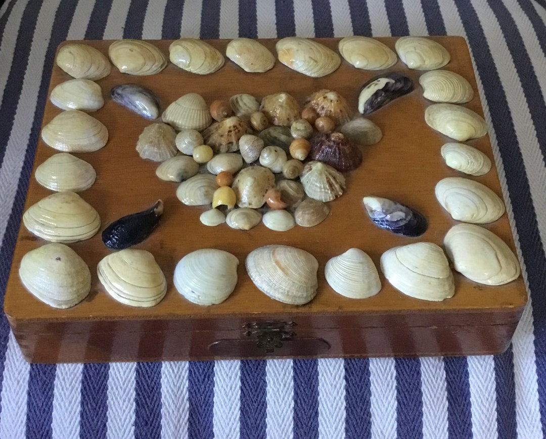 Vintage Cigar Box Trinket Box Jewellery Box Seashell Box - Etsy