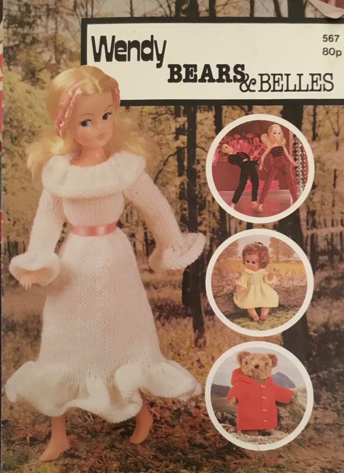 Vintage 1983 Wendy Bears & Belles Doll Knitting Patterns No. - Etsy UK