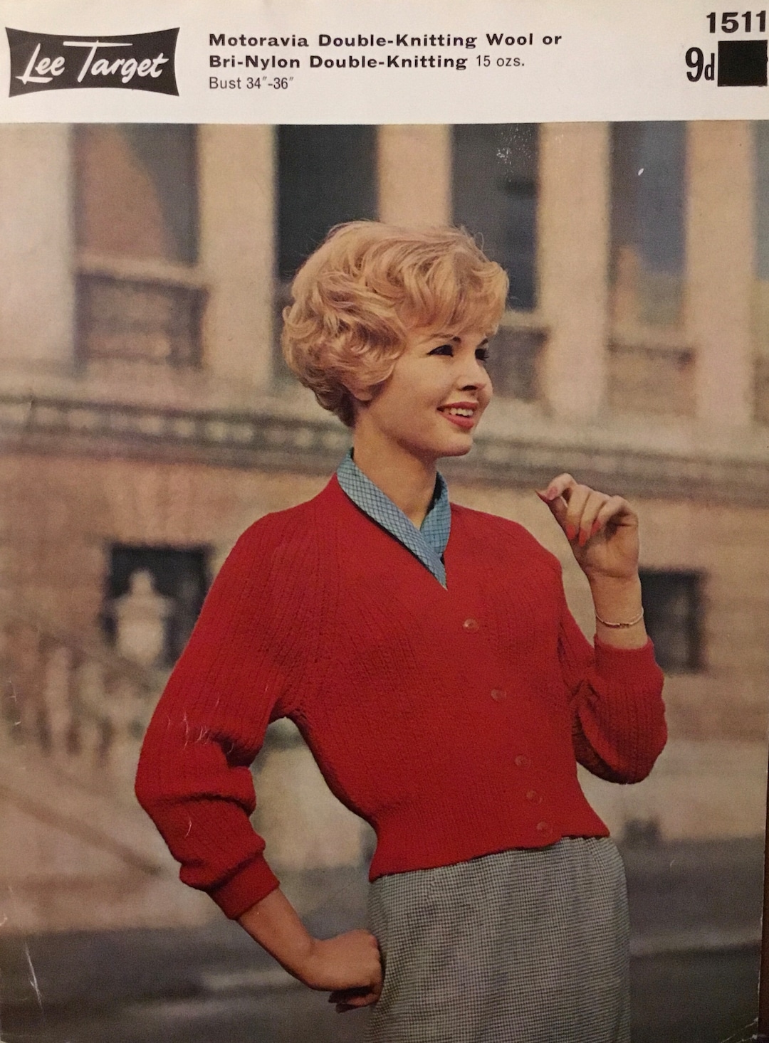 Lee Target Lady’s Cardigan Knitting Pattern No. 1511 - to Fit Bust 34 ...