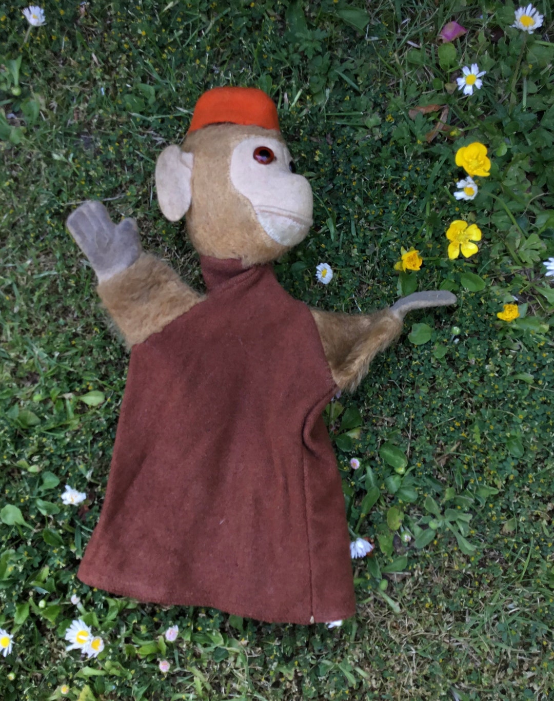 Vintage Monkey Hand Puppet - Etsy