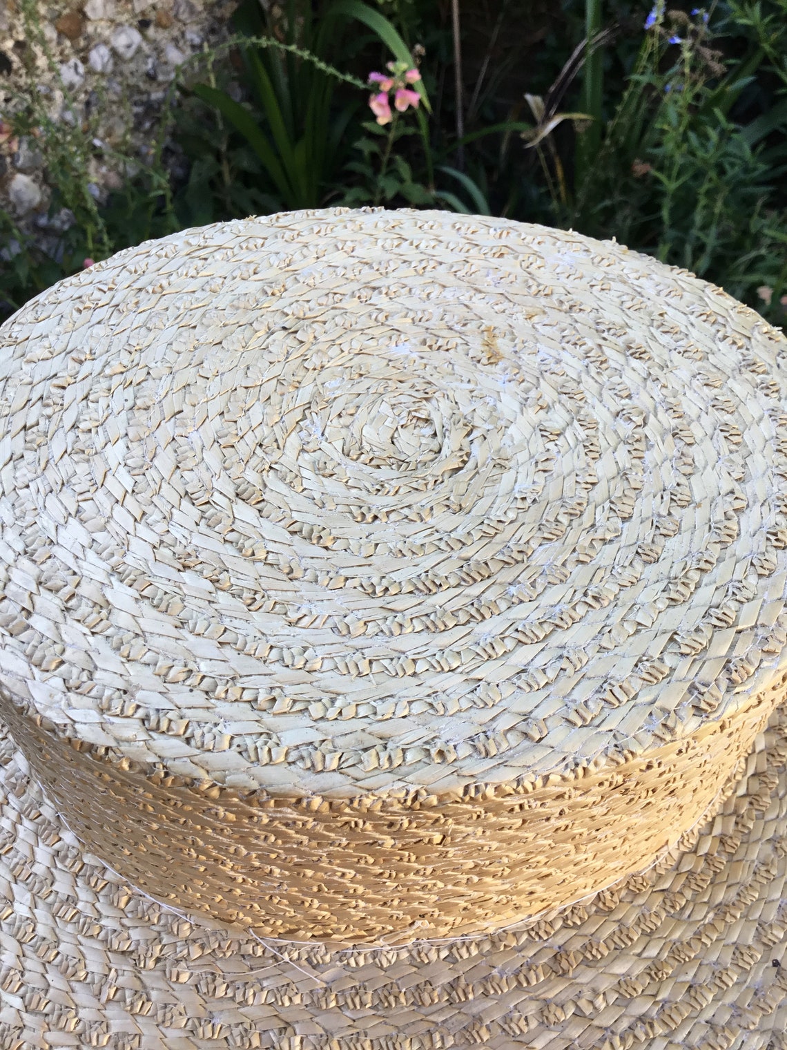 Vintage Horncastle’s School Outfitters Straw Boater Hat - Medium 56.5cm ...