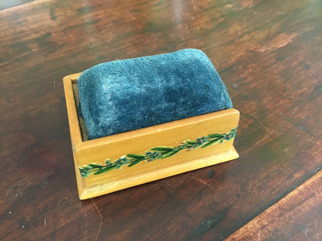 Vintage Pin Cushion - Pin Box - Etsy