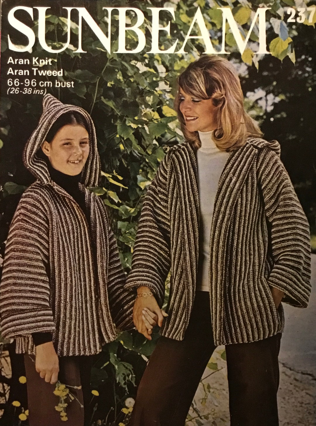 Sunbeam Hooded Jacket for Mother and Daughter Knitting Pattern No.237 ...