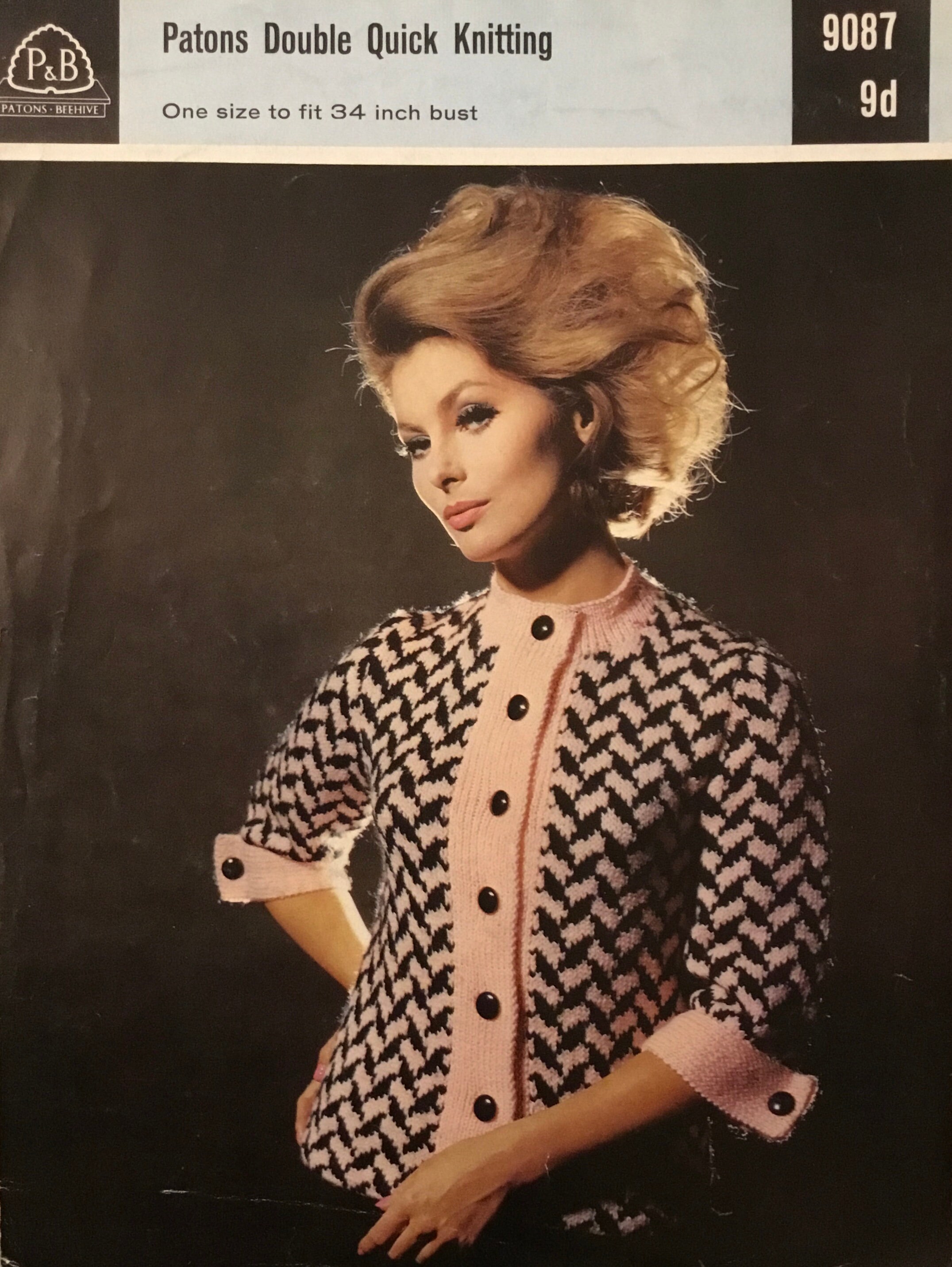 Patons & Baldwins Jacket Knitting Pattern No.9087 to Fit - Etsy