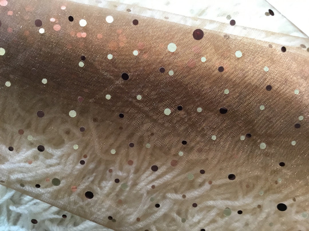 4.5 Metres Dotted Copper Coloured Voile Fabric - Etsy