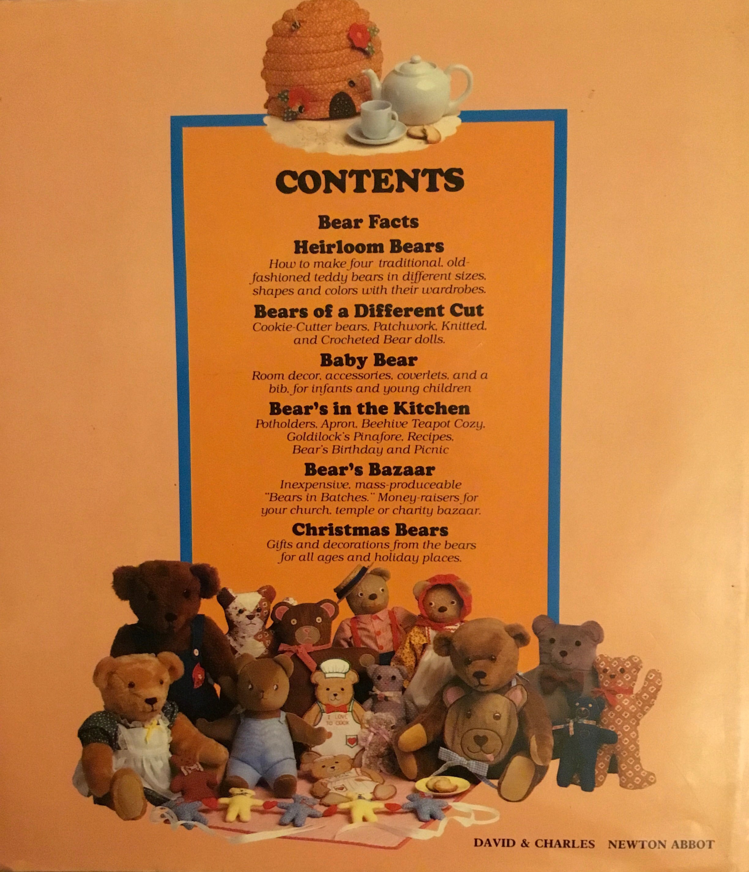 1985 the Teddy Bear Book Marsha Evans Moore - Etsy