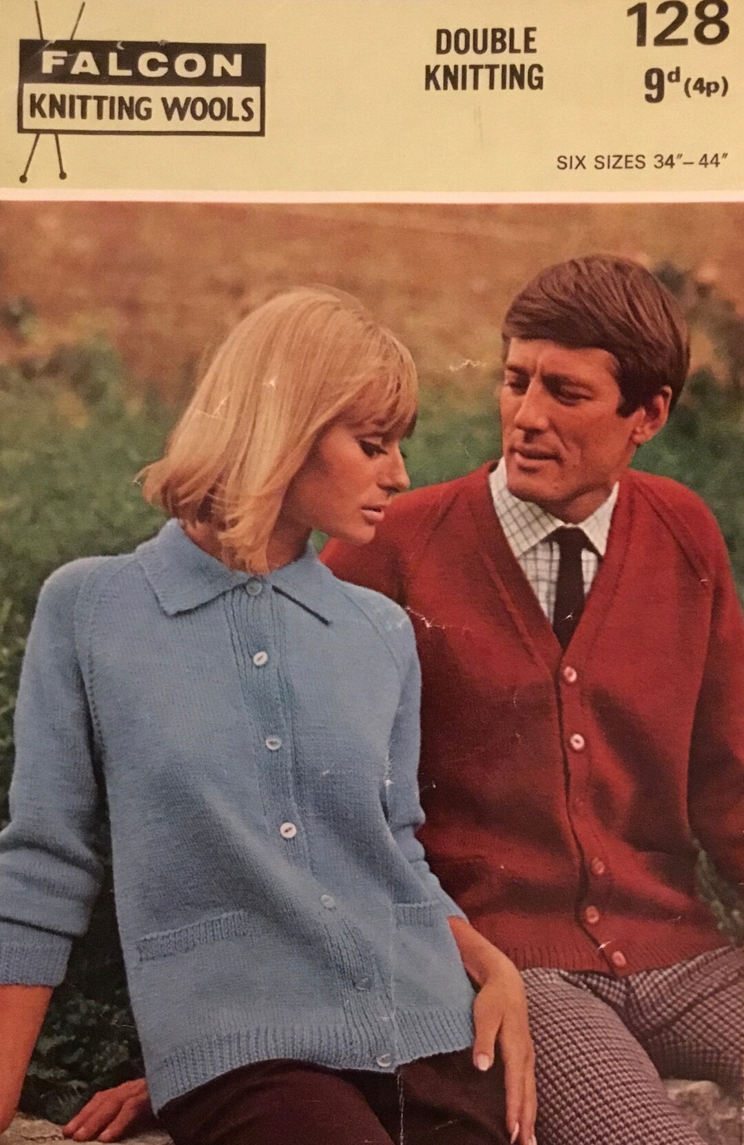 Vintage Falcon Jackets Knitting Pattern No.128 to Fit Chest 3444 - Etsy