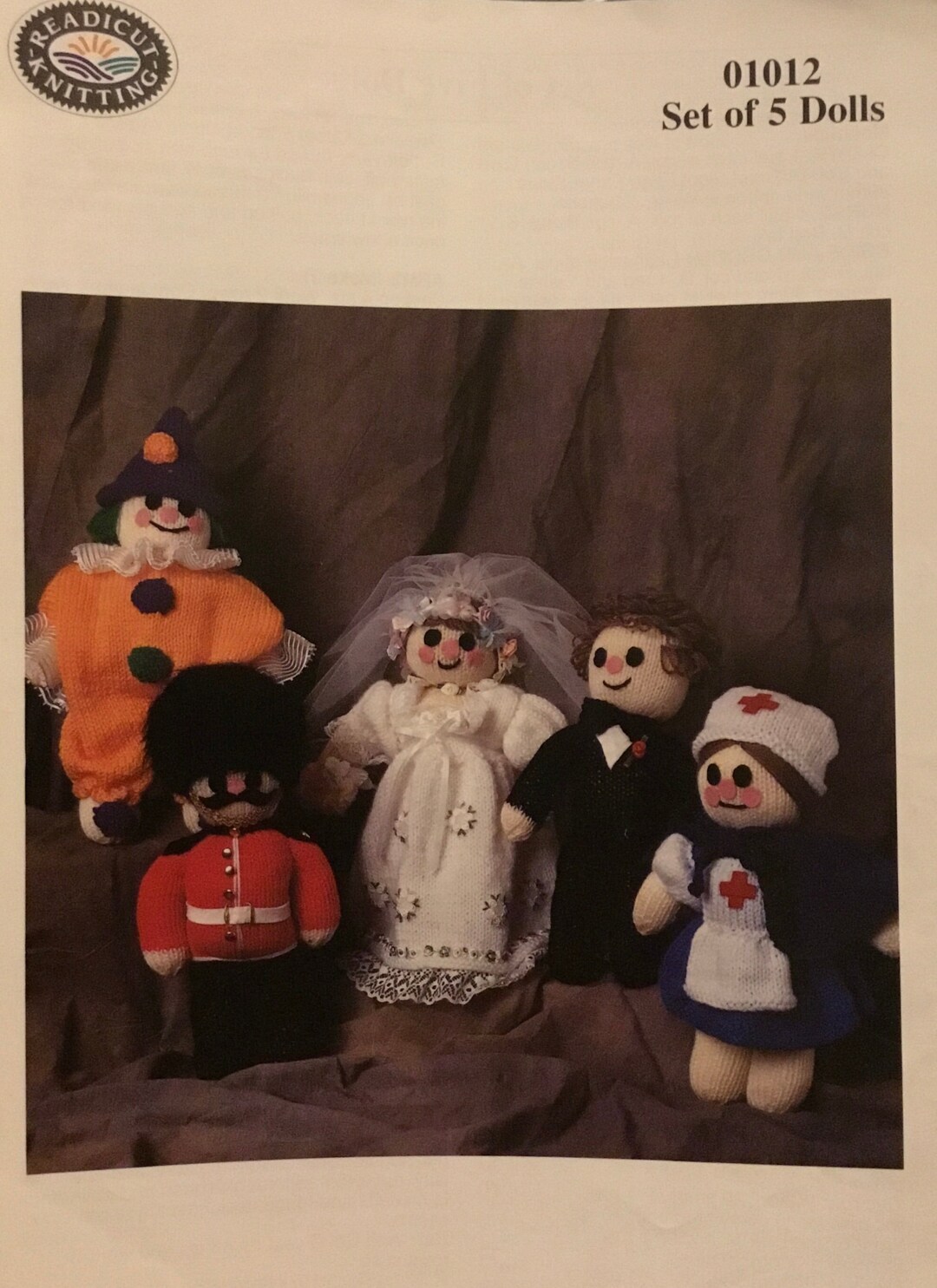 Readicut Set of 5 Dolls Knitting Pattern No. 01012 - Etsy
