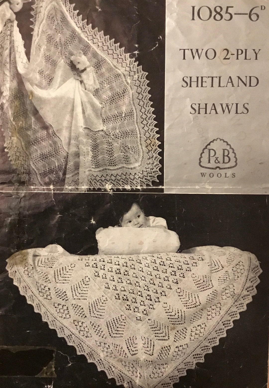 Vintage Patons & Baldwins Shetland Shawls Knitting Pattern No. 1085 - Etsy