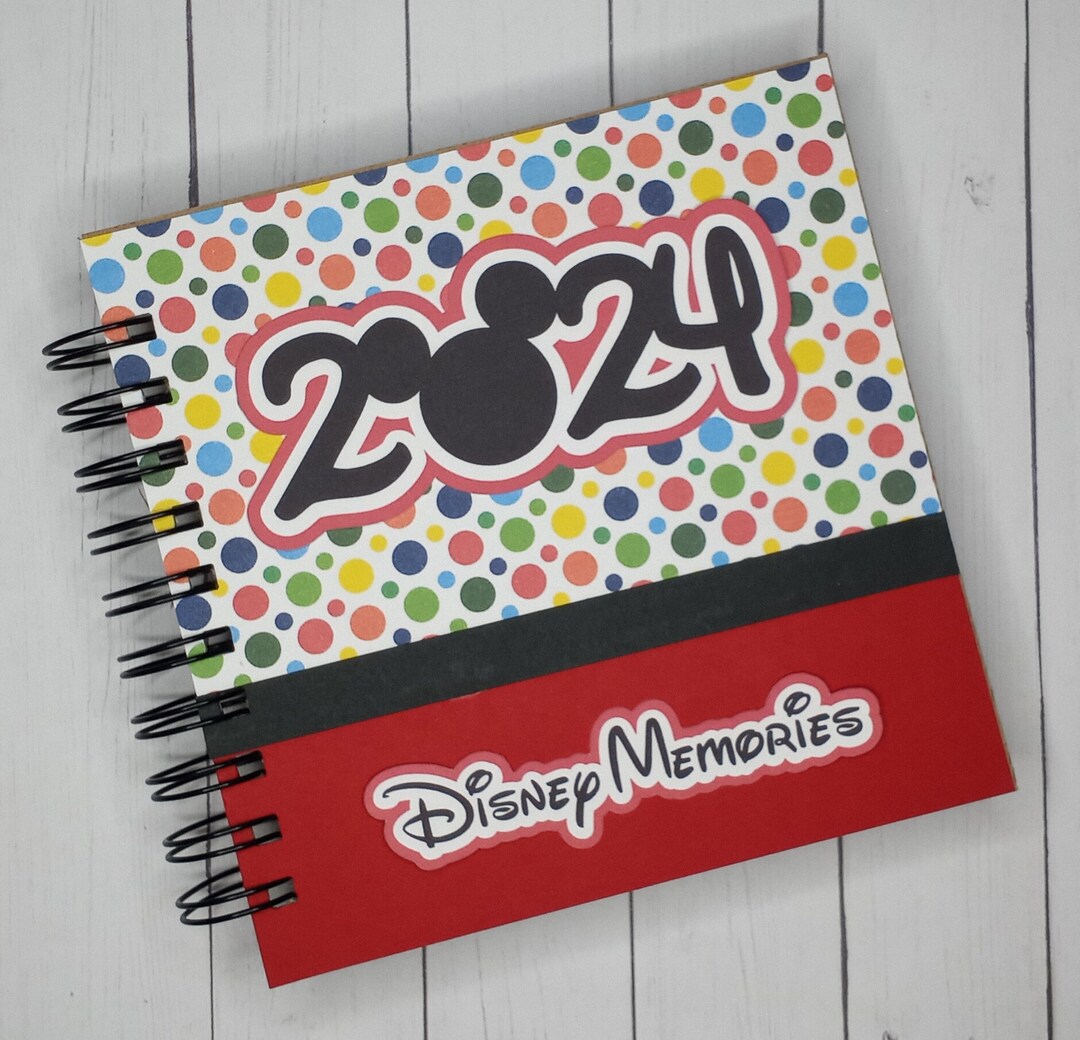 2024 Disney Autograph Book Vacation Photo Book Multi Color Polka Dot - Etsy
