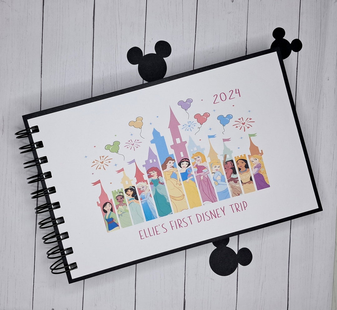 80 Pages Princess Castle Custom Disney Autograph Book 5x8 Scrapbook ...