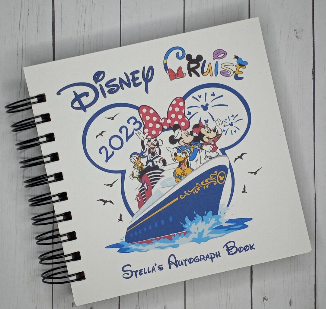 New for 2024 Disney Cruise Autograph Book Girls or Boys Minnie Bow Book ...