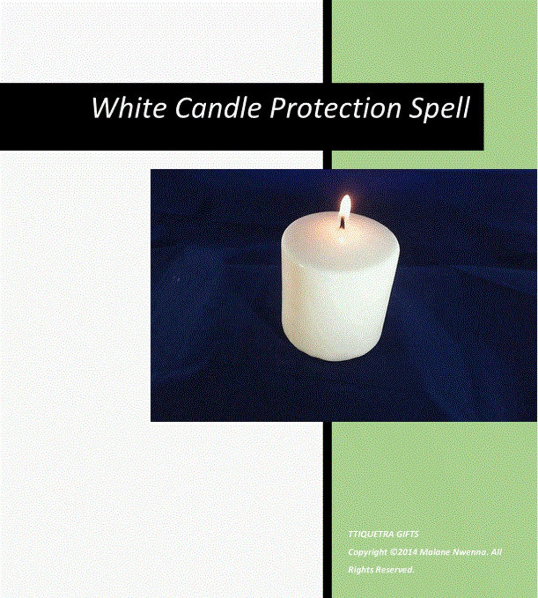 White Candle Protection Spell PDF Wicca Pagan Metaphysical - Etsy