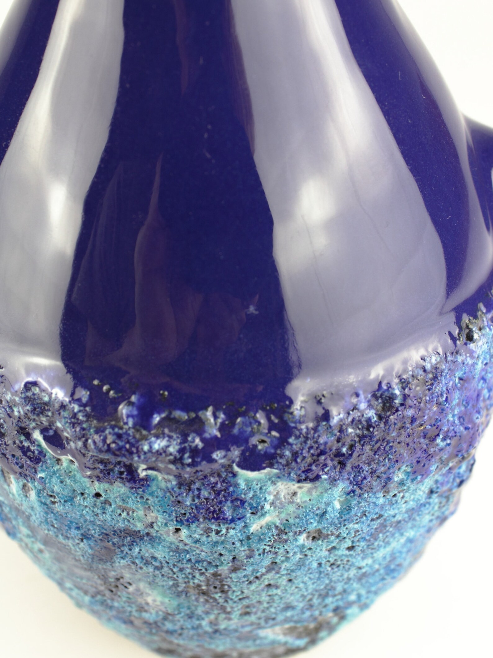 Blue Fat Lava Ceramic Vase by Marei, 70s, West German Pottery, Mid ...