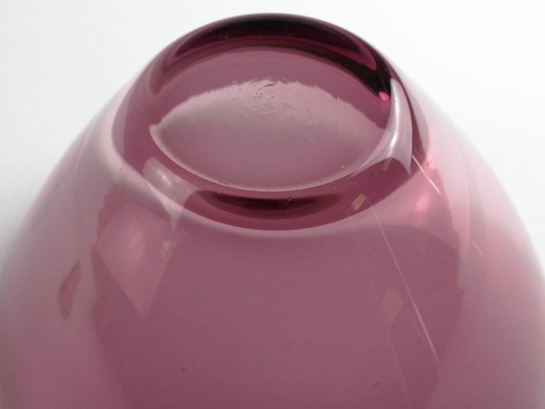 WMF Purple Crystal Glass Bowl, Asymmetric Shape, 50s, West Germany, Mid ...
