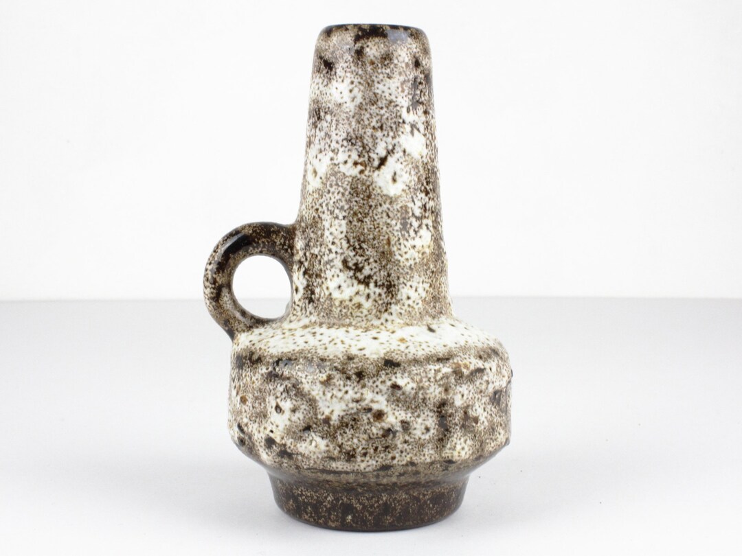 Marzi Remi Brown Fat Lava Ceramic Vase, 70s, West German Pottery, Mid ...