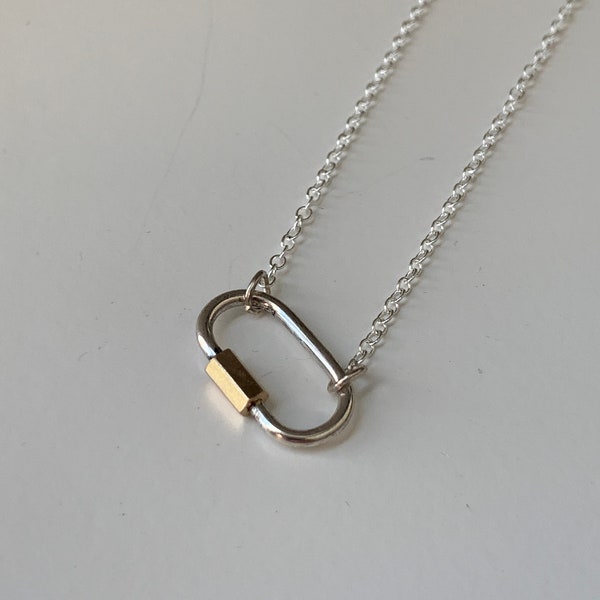 Climbing Carabiner Necklace - Etsy