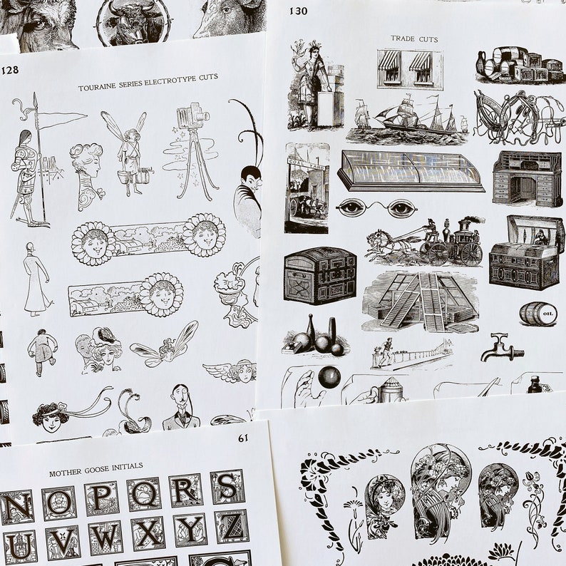 Vintage American Type Founders Illustrations: Alphabet Typography (15 ...