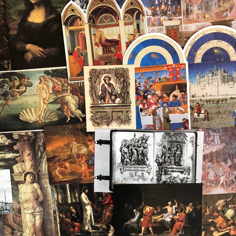 Vintage Middle Ages Medieval Renaissance mixed media | Etsy