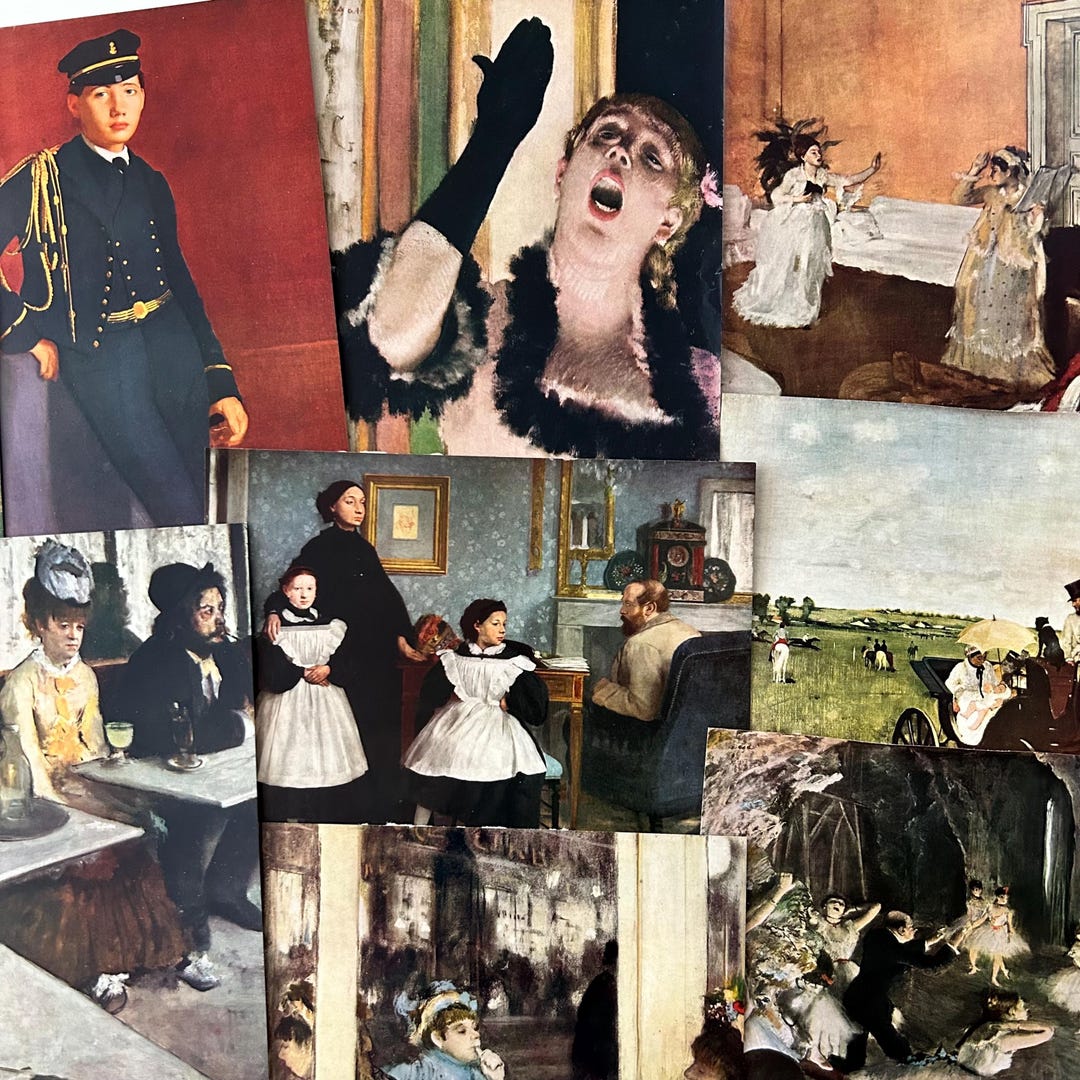 Vintage 8 X 10 Degas Lithograph Art Prints - Etsy