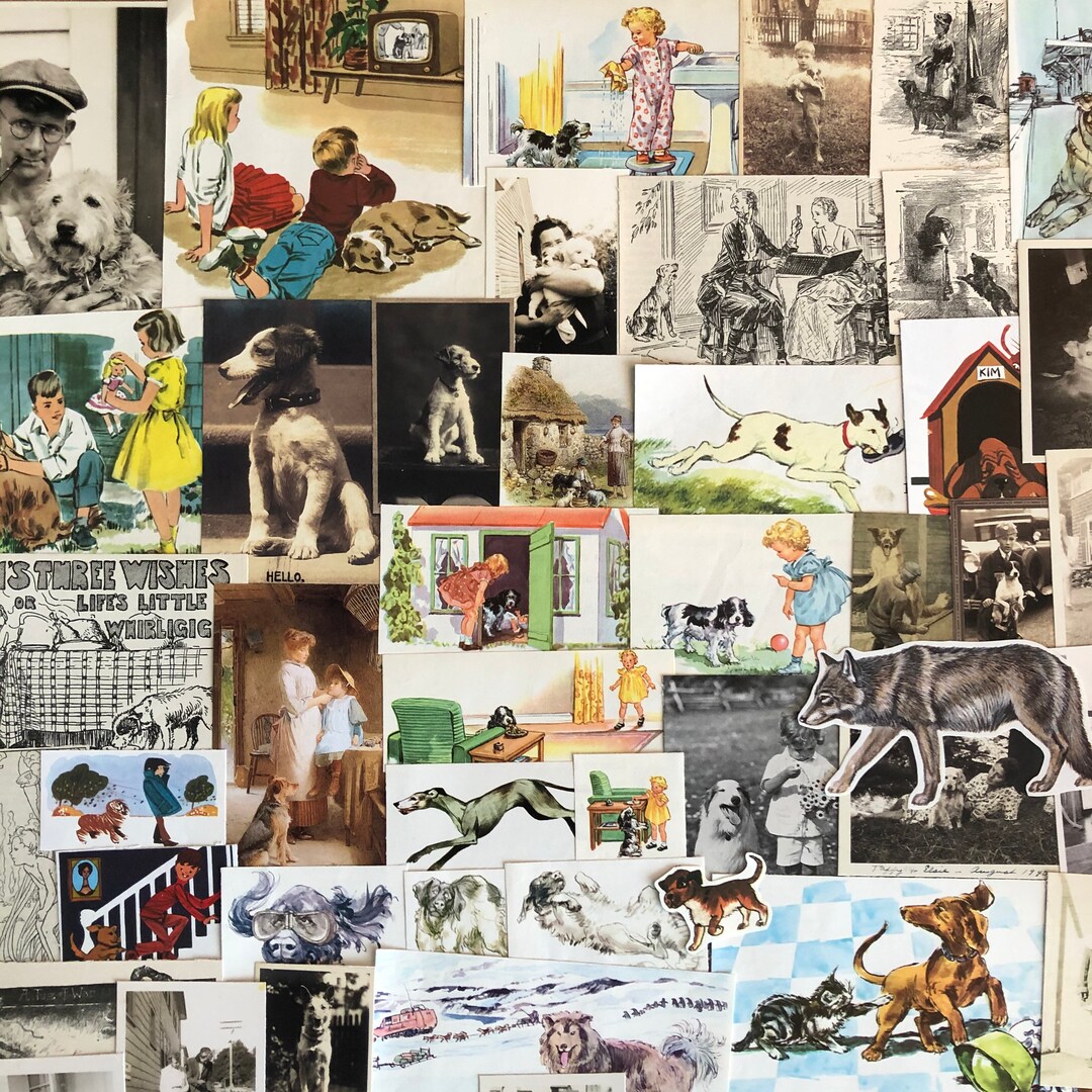 Dog Ephemera for Junk Journals, Smash Books, Art Journals, Collage and ...