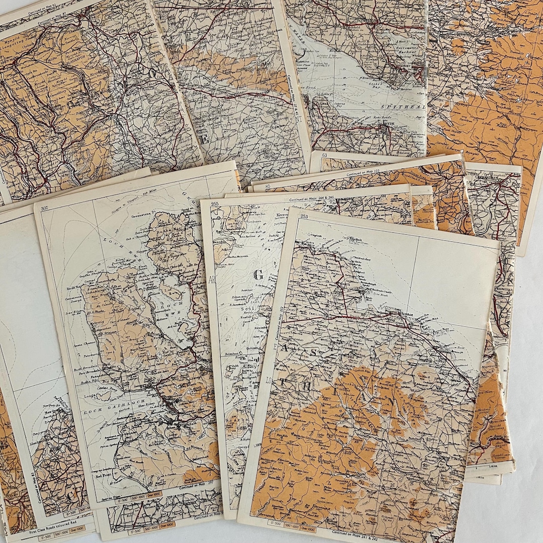Antique Maps European Maps Printed in Great Britain - Etsy