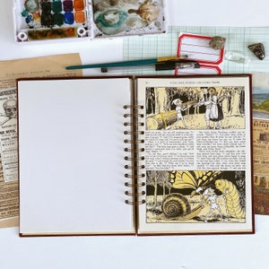 100% Vintage XL Sized Artist Sketchbook, Large Junk Journal, Large ...