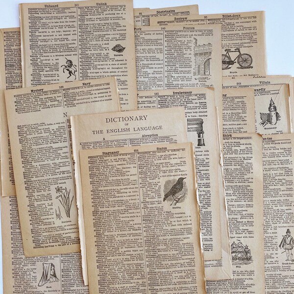 Antique Dictionary - Etsy