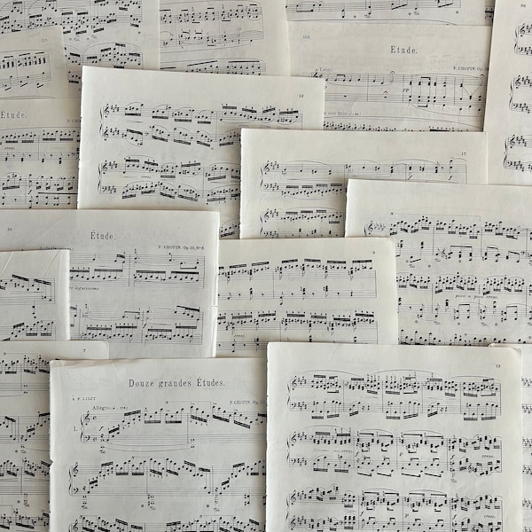 Antique Music Pages - Etsy