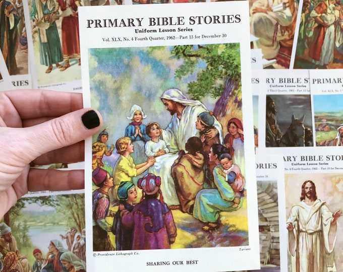 1960’s Vintage Bible Story Illustrations, Vintage Bible Gallery Wall ...