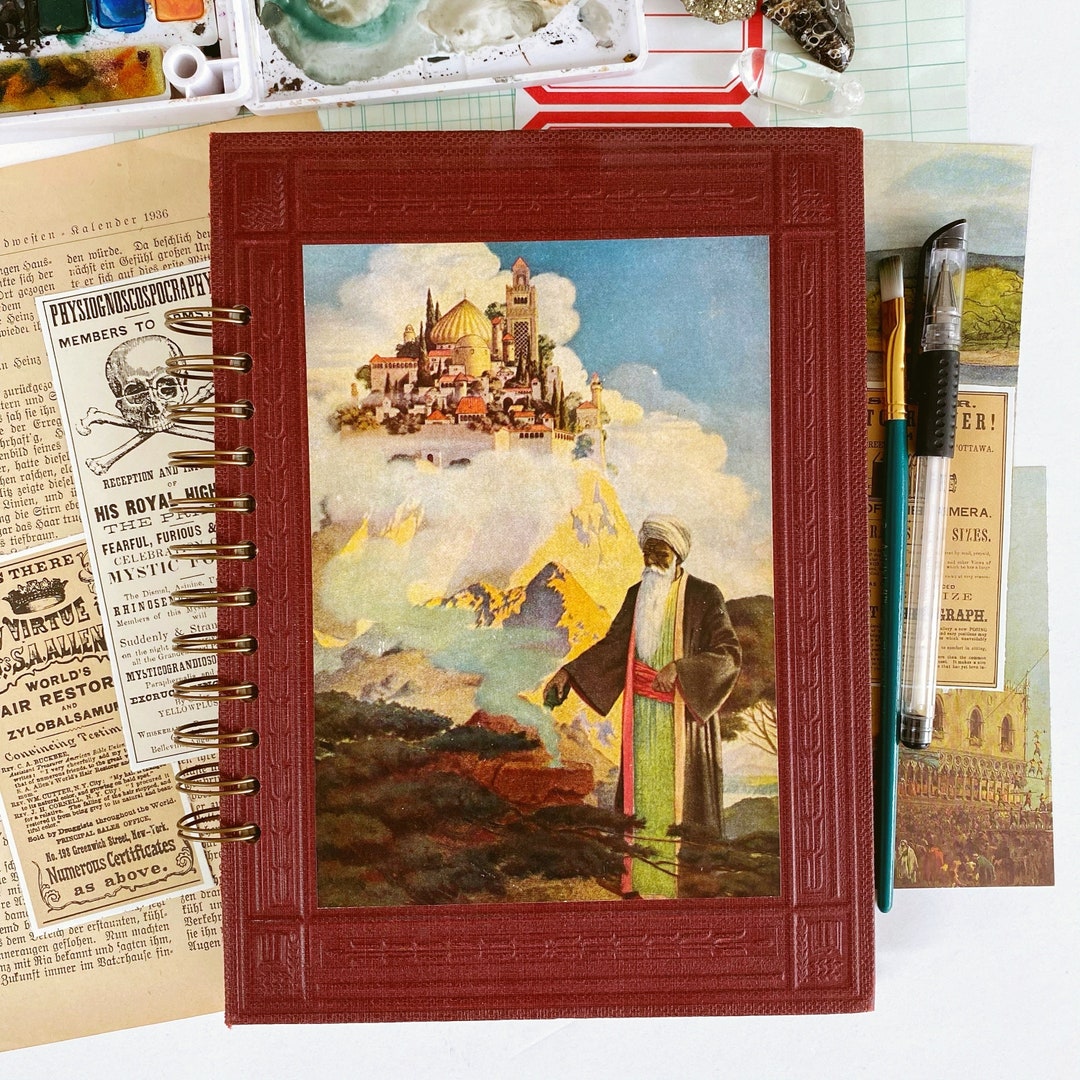 100% Vintage XL Sized Artist Sketchbook, Large Junk Journal, Large ...