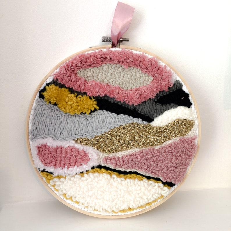 Sunset Reflections Abstract Punch Needle Wall Art - Etsy UK