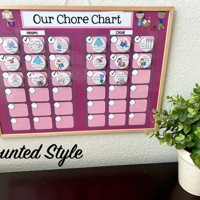 Multiple Kids Chore Chart - Etsy