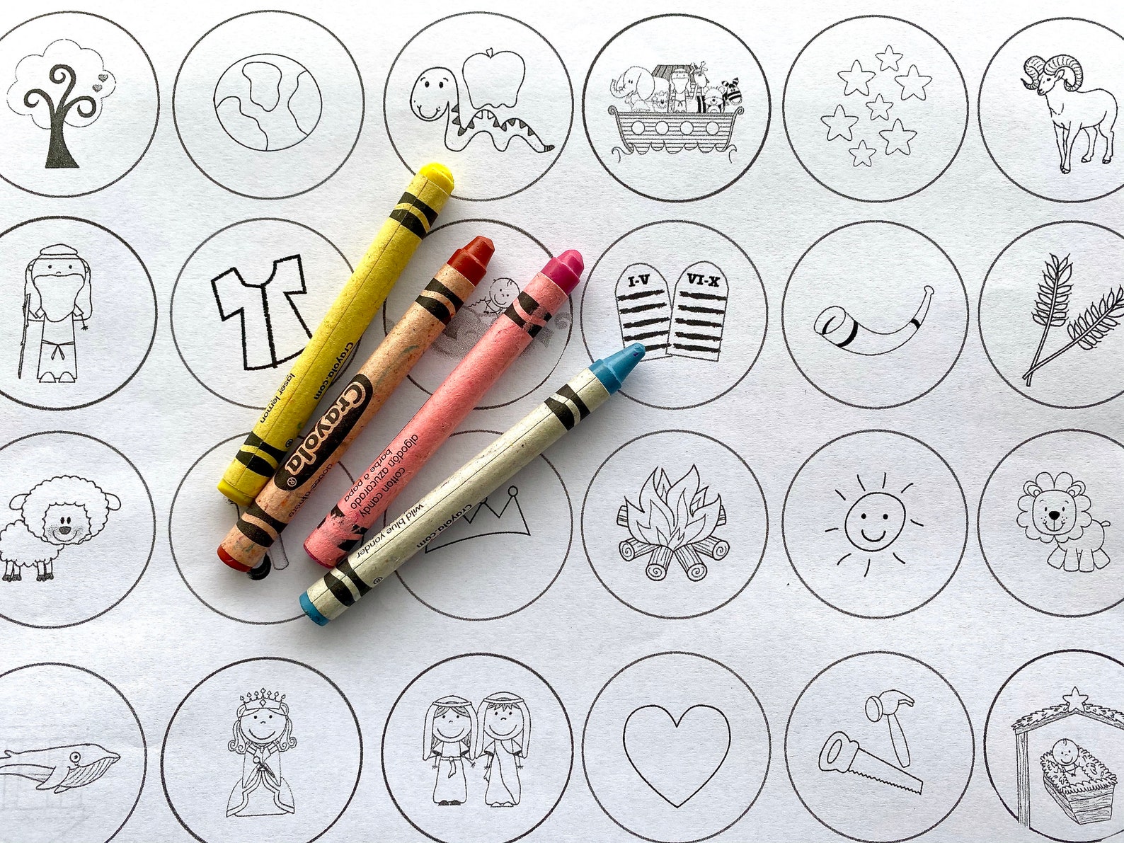 Printable Jesse Tree Ornaments Advent Cards Countdown to | Etsy