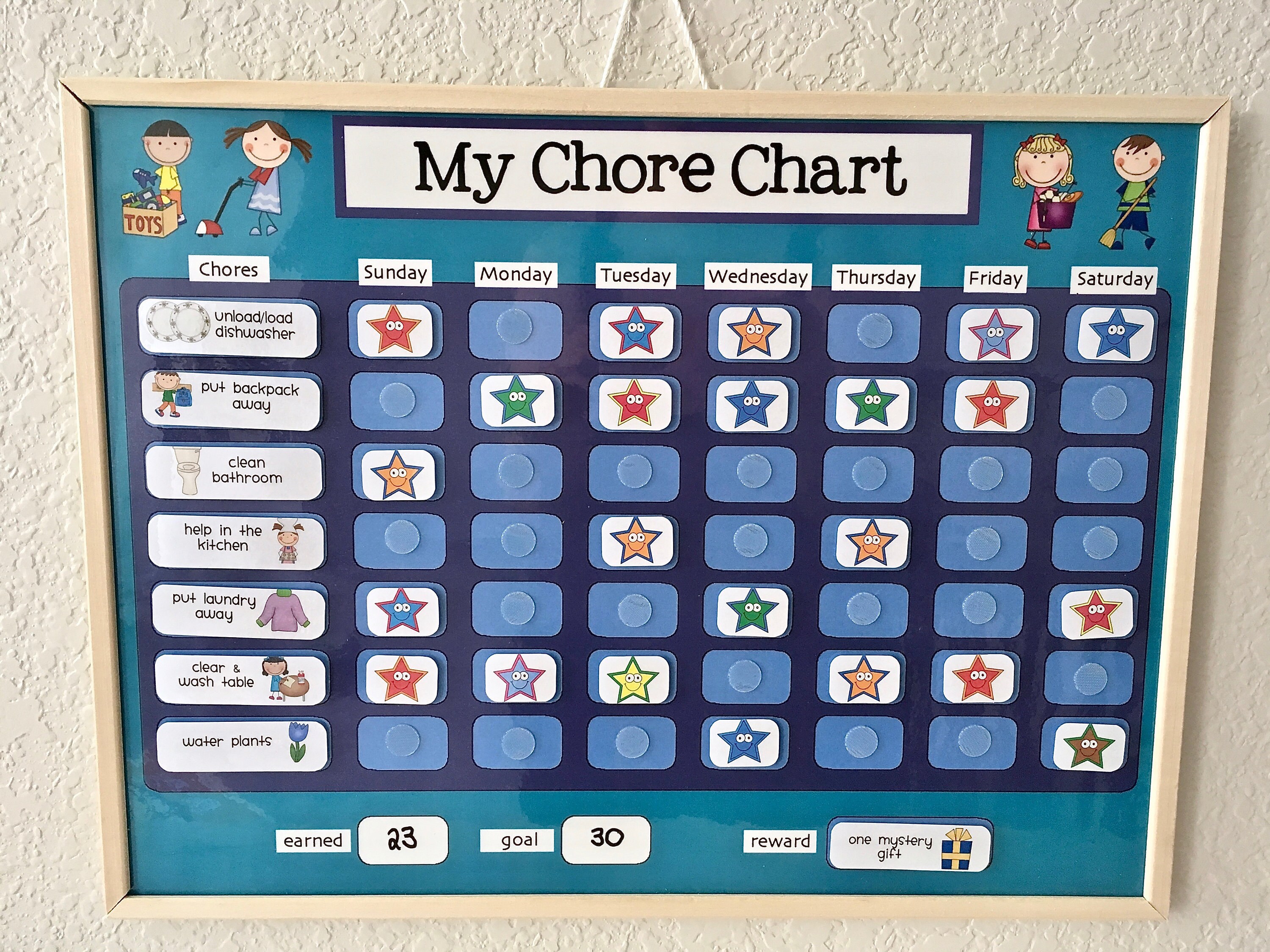 Kids Chore Chart Responsibility Chart Daily/Weekly Regular | Etsy