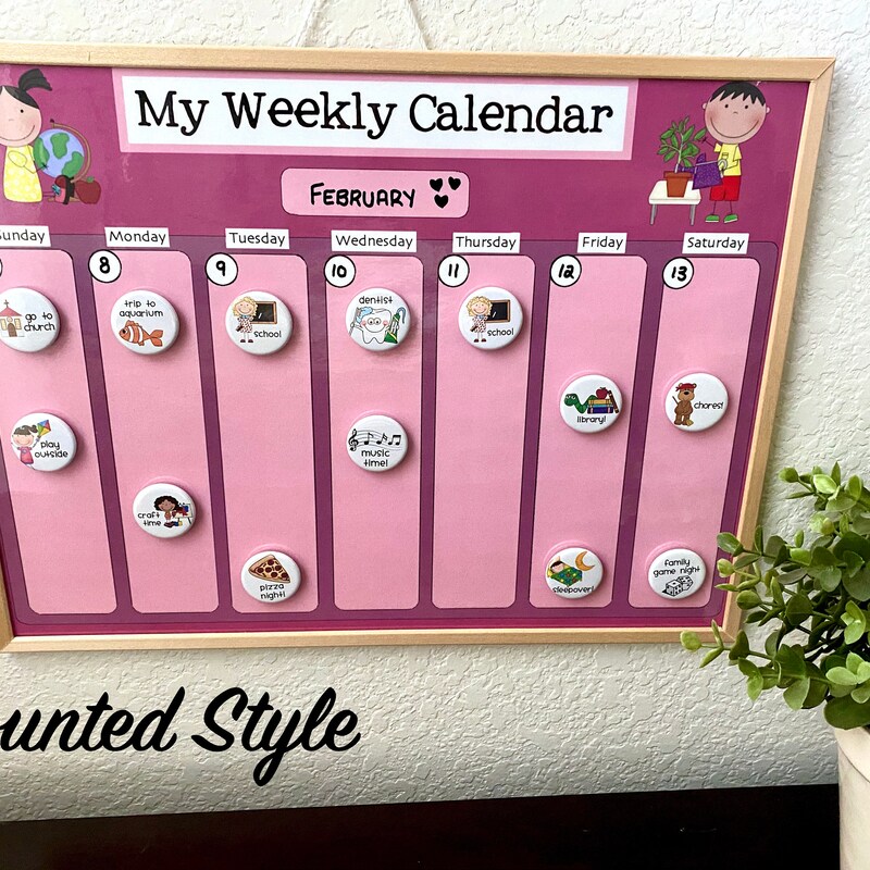 Acrylic Chore Chart - Etsy