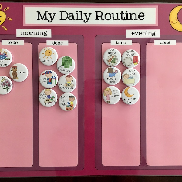 Magnetic Chore Chart - Etsy