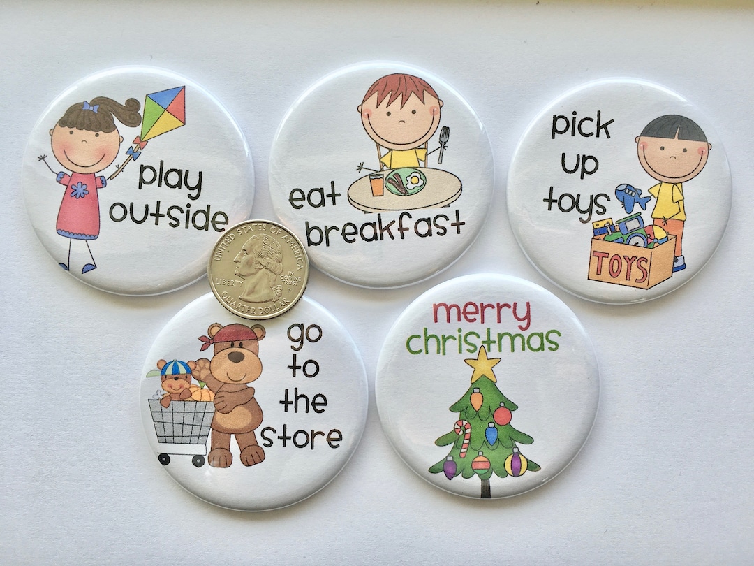 Magnets (2.25") for Chore Chart, Daily Kids Tasks, Weekly, Monthly ...