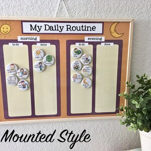 Kids Magnet Daily Routine, Chore Board, Task Chart - Personalized ...